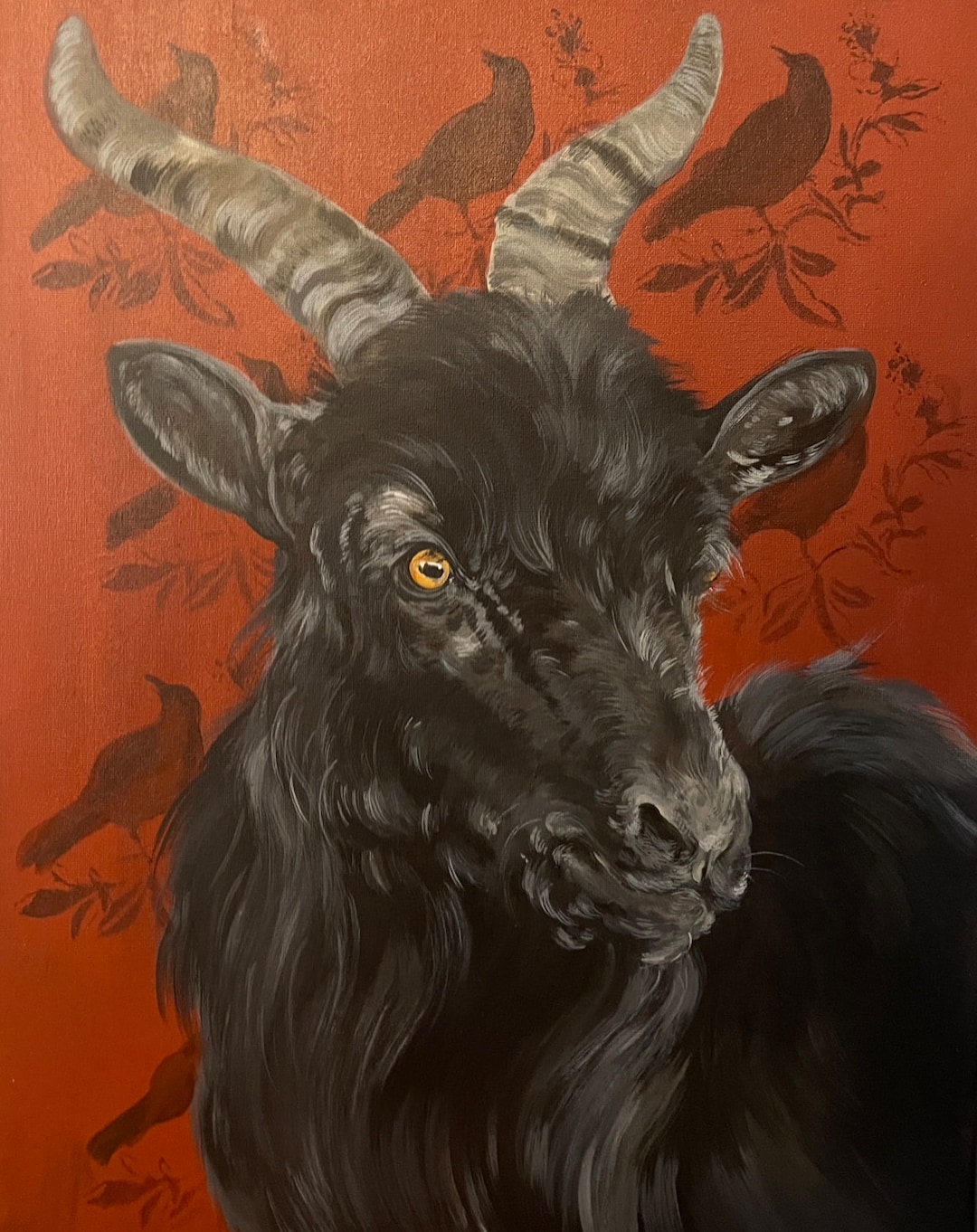 Goat Print, Gothic Home Decor, Gothic Wall Art, Witchy Art, Halloween ...