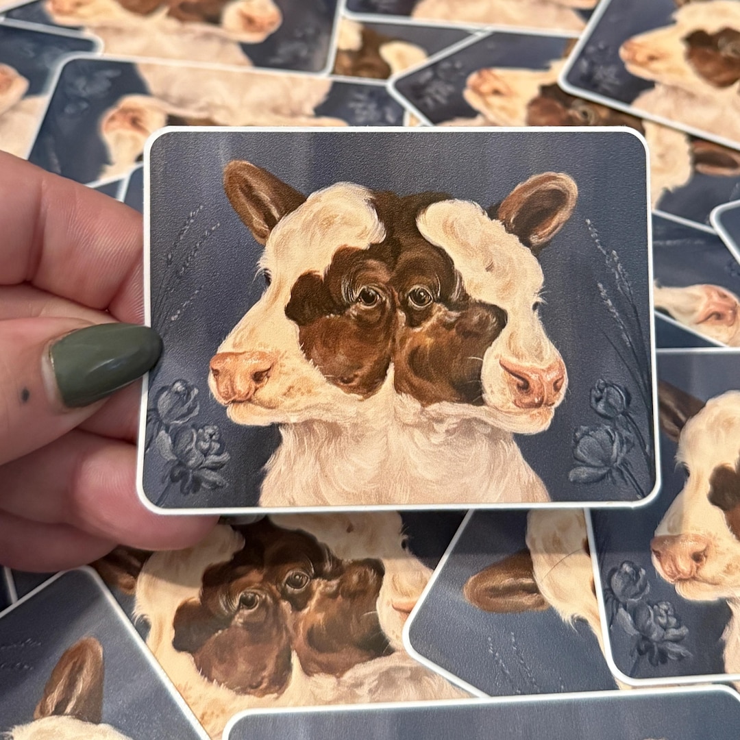 Two Headed Calf Sticker: Oddity Inspired Vinyl Decal - Etsy