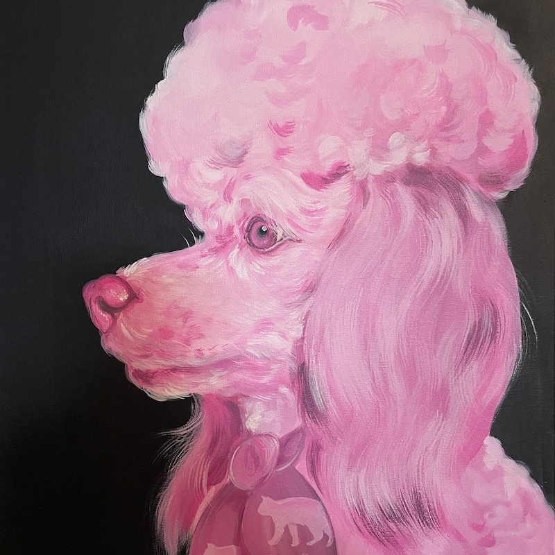 Poodle Painting - Etsy