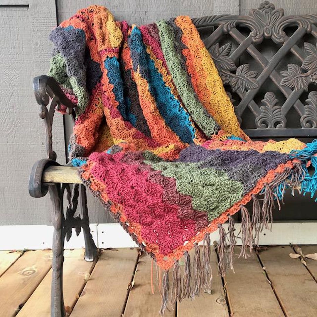 October Spirit Afghan Crochet Pattern EASY - Etsy