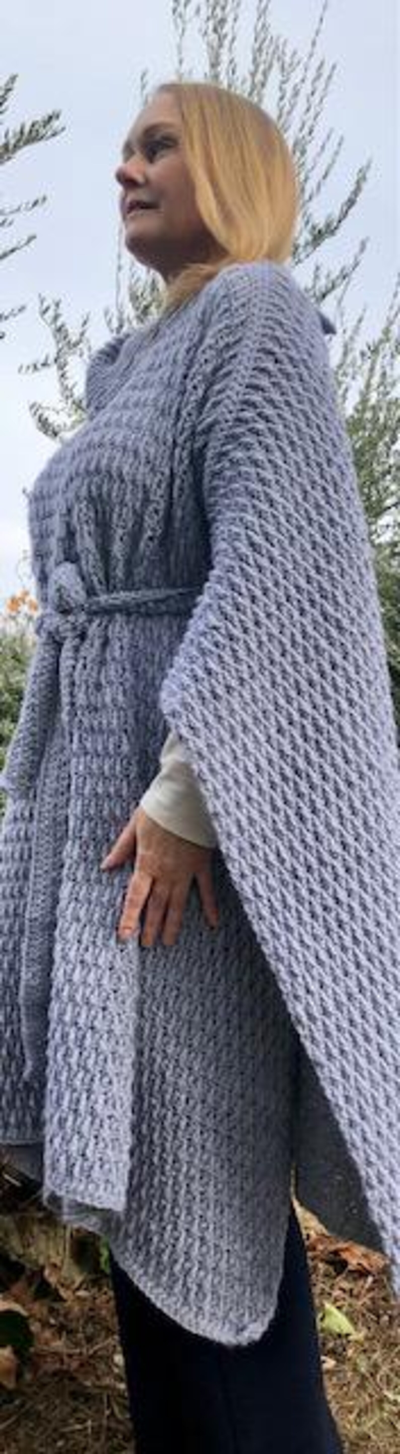 River Poncho Crochet Pattern Luxury Texture Modern Silhouette - Etsy