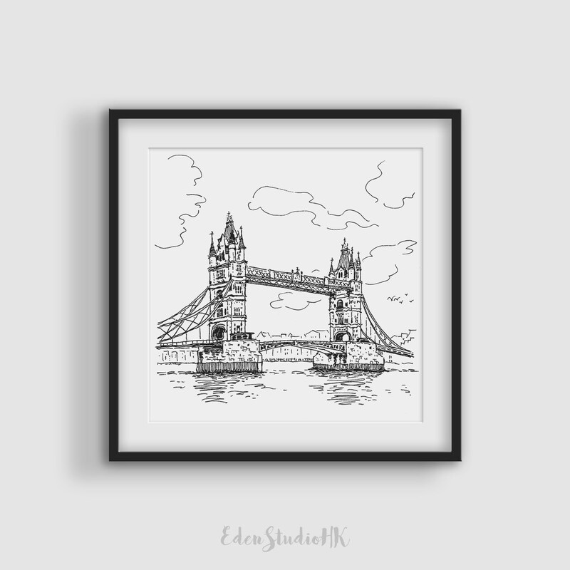 Tower Bridge Art - Etsy