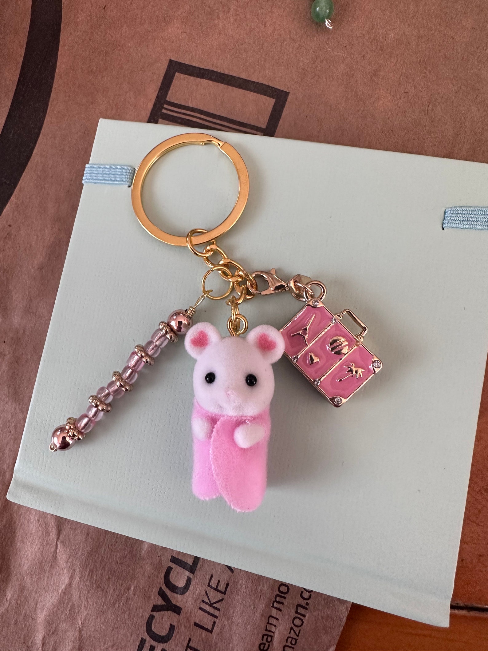 Calico Critter Baby Possum, Cat, and Mouse Keychains - Etsy