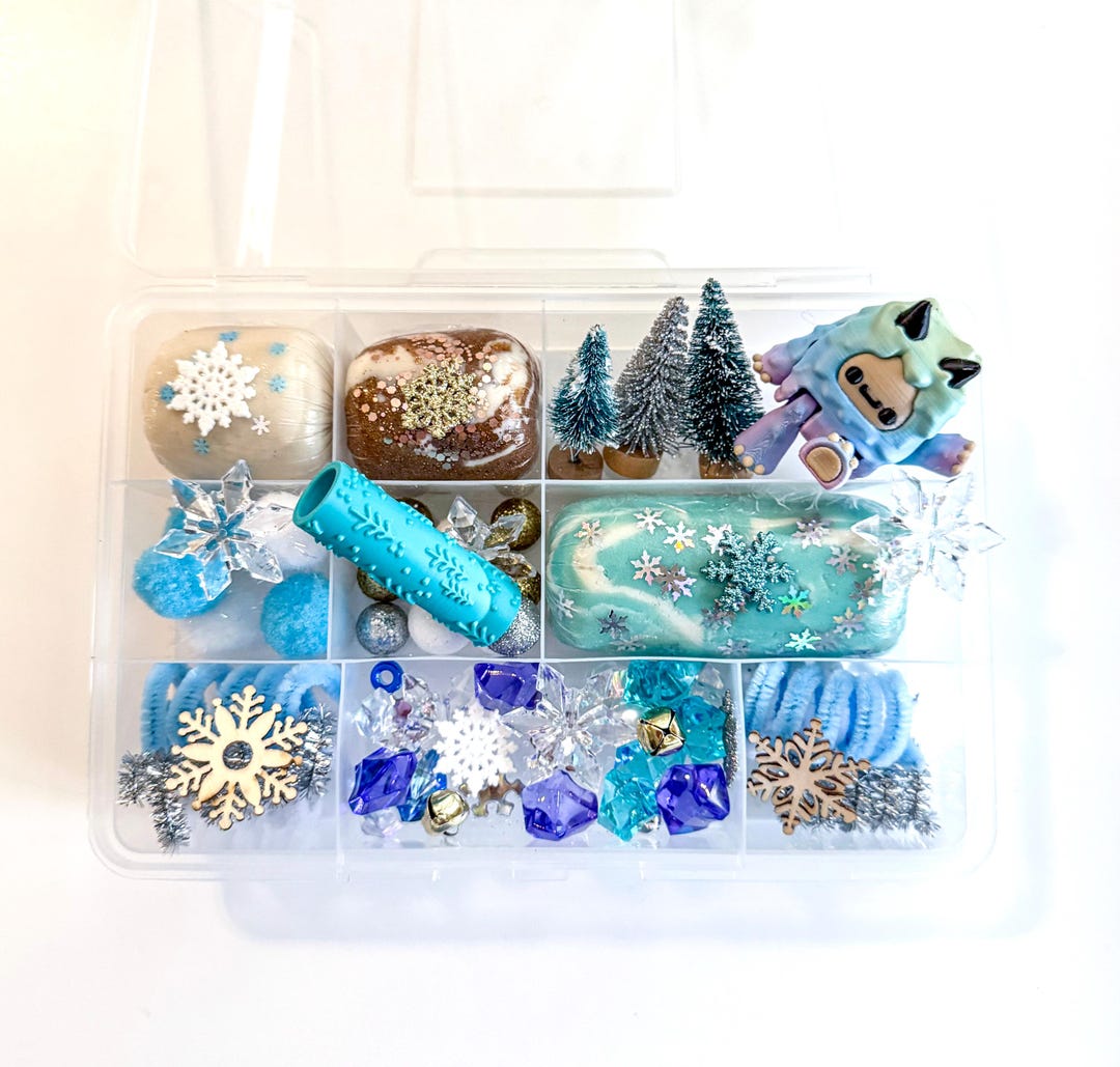 Yeti Winter Sensory Play Dough Kit | Play Dough | Sensory Bin | Sensory ...