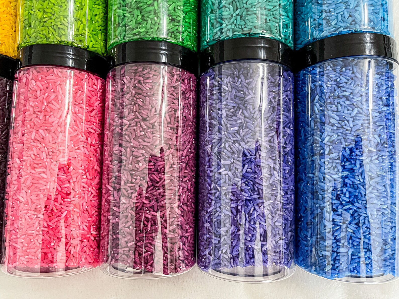 Rainbow Rice | Hand-dyed Sensory Bin Rice | Sensory Bin Filler ...