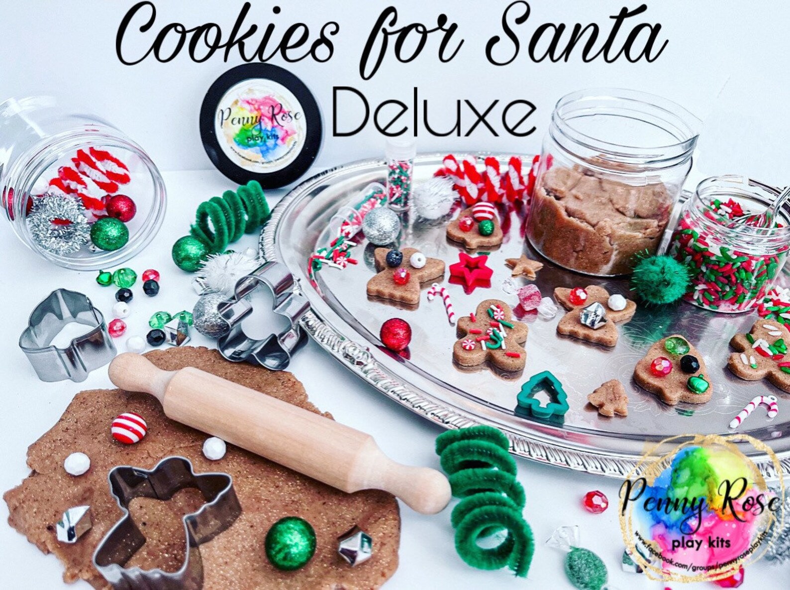 Cookies for Santa Play Dough Kit Play Dough Kit Sensory Kit Christmas ...