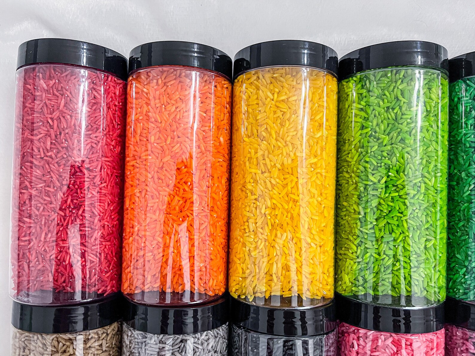 Rainbow Rice | Hand-dyed Sensory Bin Rice | Sensory Bin Filler ...