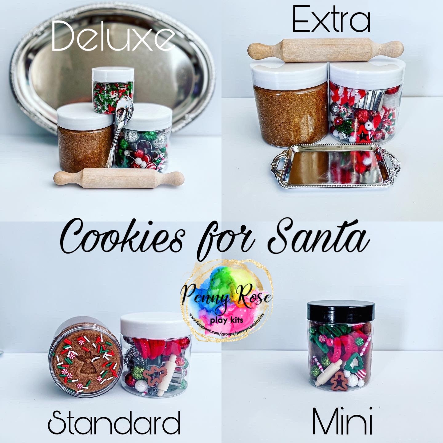 Cookies for Santa Play Dough Kit Play Dough Kit Sensory Kit Christmas ...