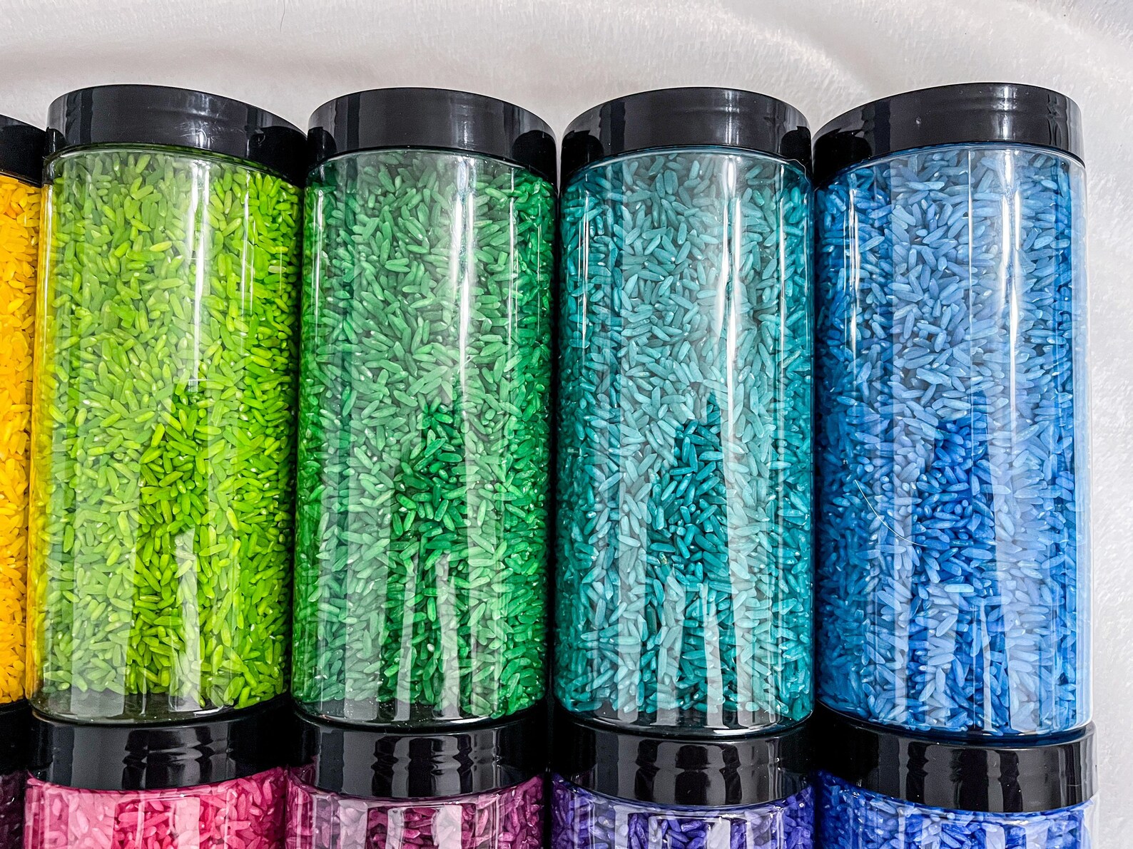 Rainbow Rice | Hand-dyed Sensory Bin Rice | Sensory Bin Filler ...
