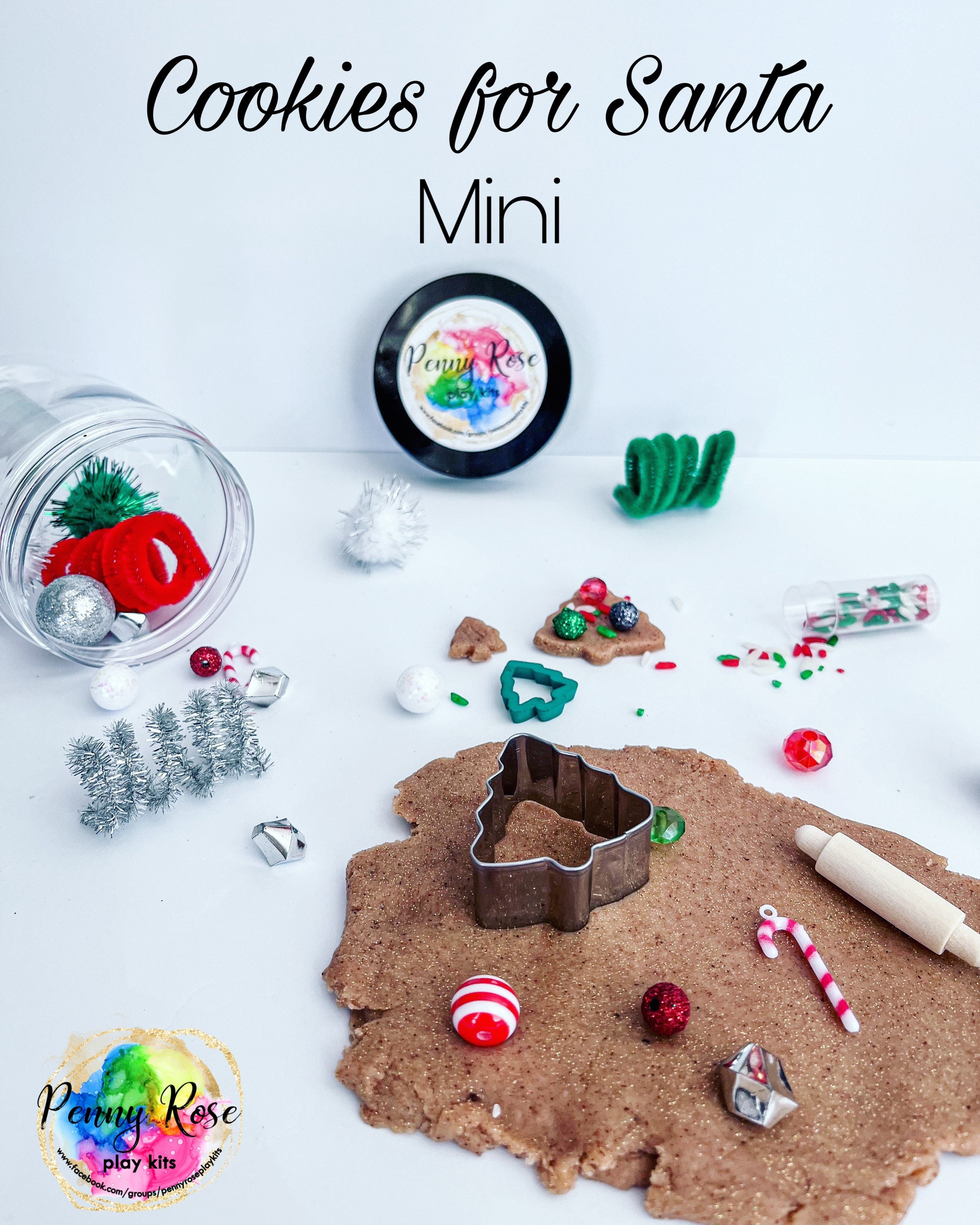 Cookies for Santa Play Dough Kit Play Dough Kit Sensory Kit Christmas ...