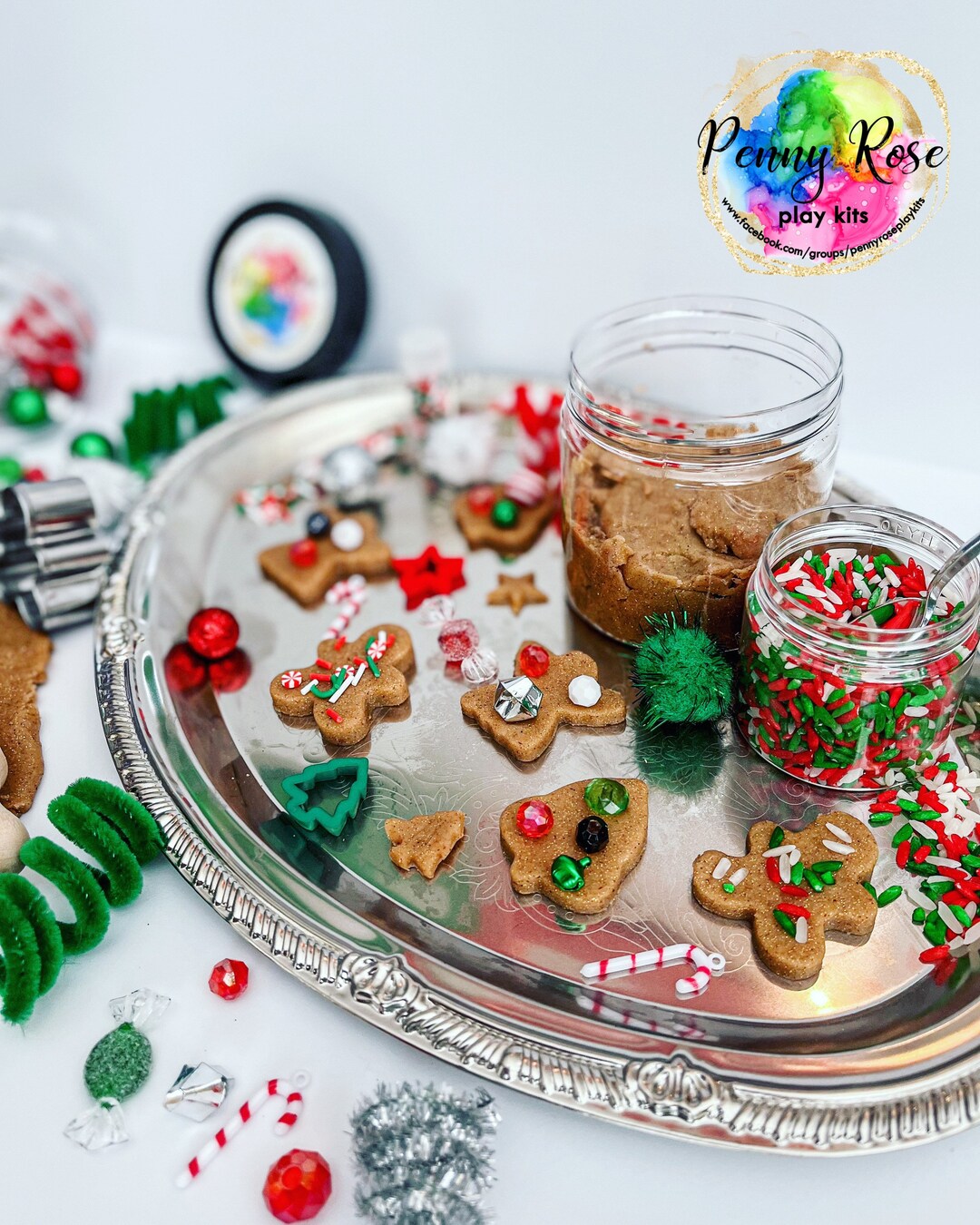 Cookies for Santa Play Dough Kit Play Dough Kit Sensory Kit Christmas ...