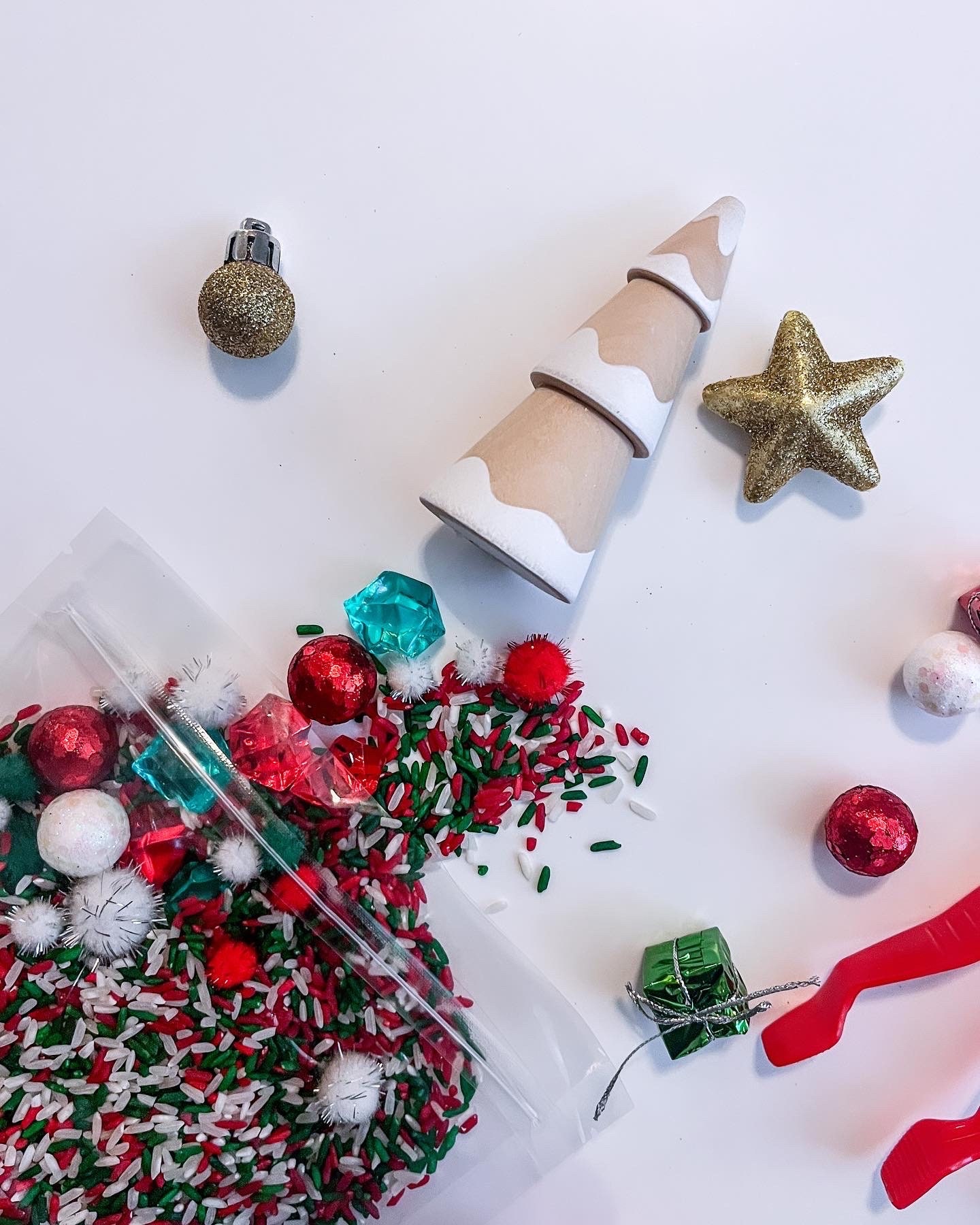 Christmas Sensory Rice Kit Sensory Bin Montessori Gifts for Kids ...