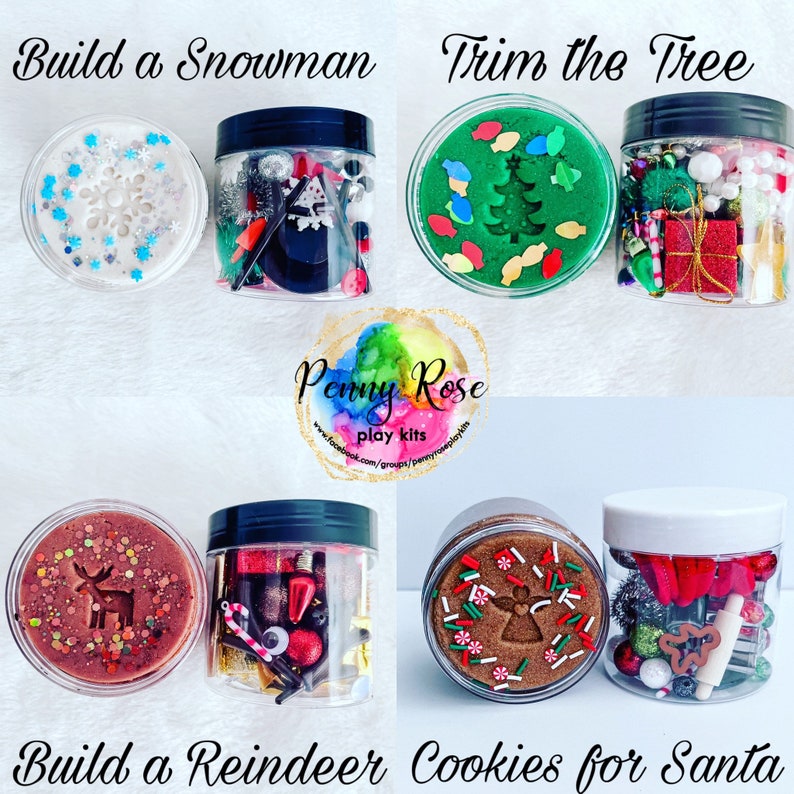 Cookies for Santa Play Dough Kit Play Dough Kit Sensory Kit Christmas ...