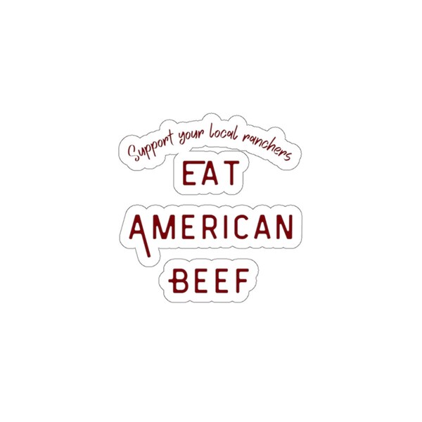 Eat Beef Stickers - Etsy