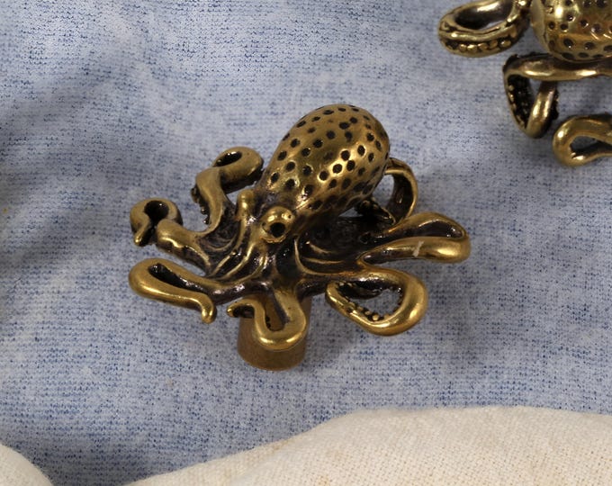 Solid Brass Octopus Squid Tentacle Door Handles - Etsy