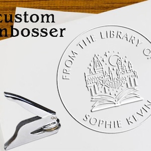 Personalized Embossing Stamp, Address Embosser, Custom Wedding Seal ...
