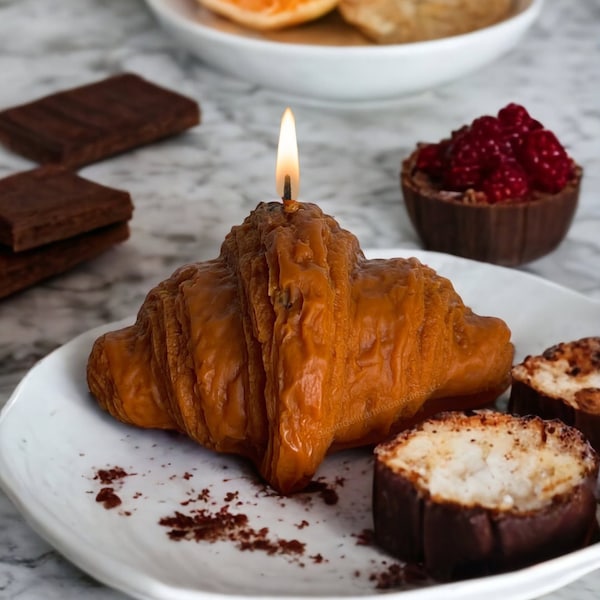 Croissant Candle - Etsy