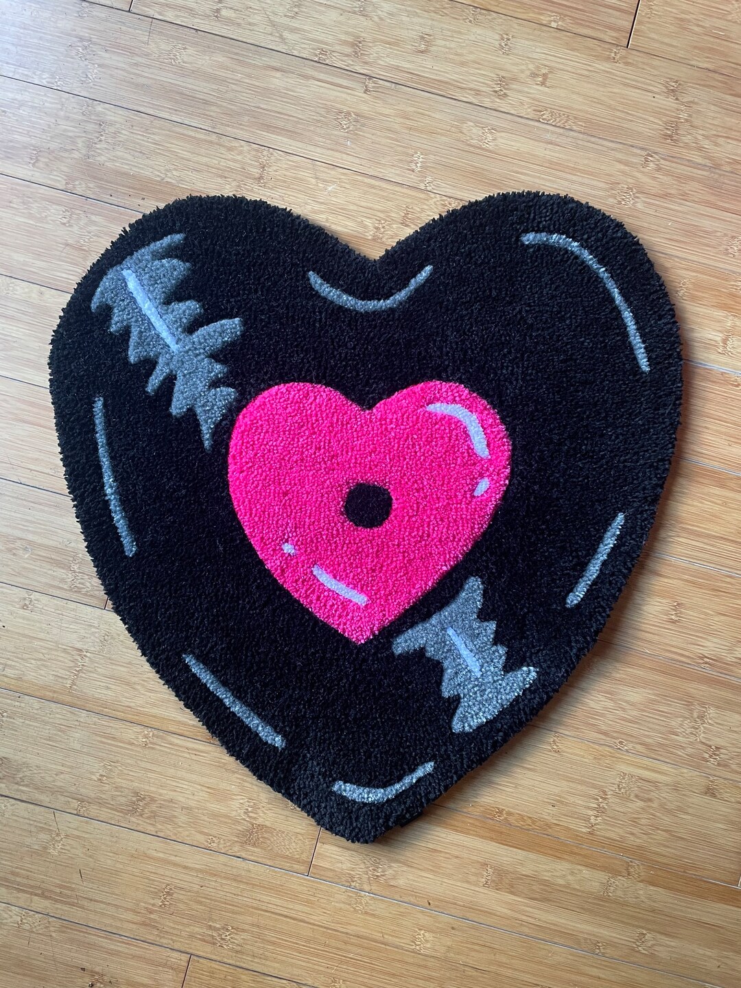 Heart Record Rug - Etsy