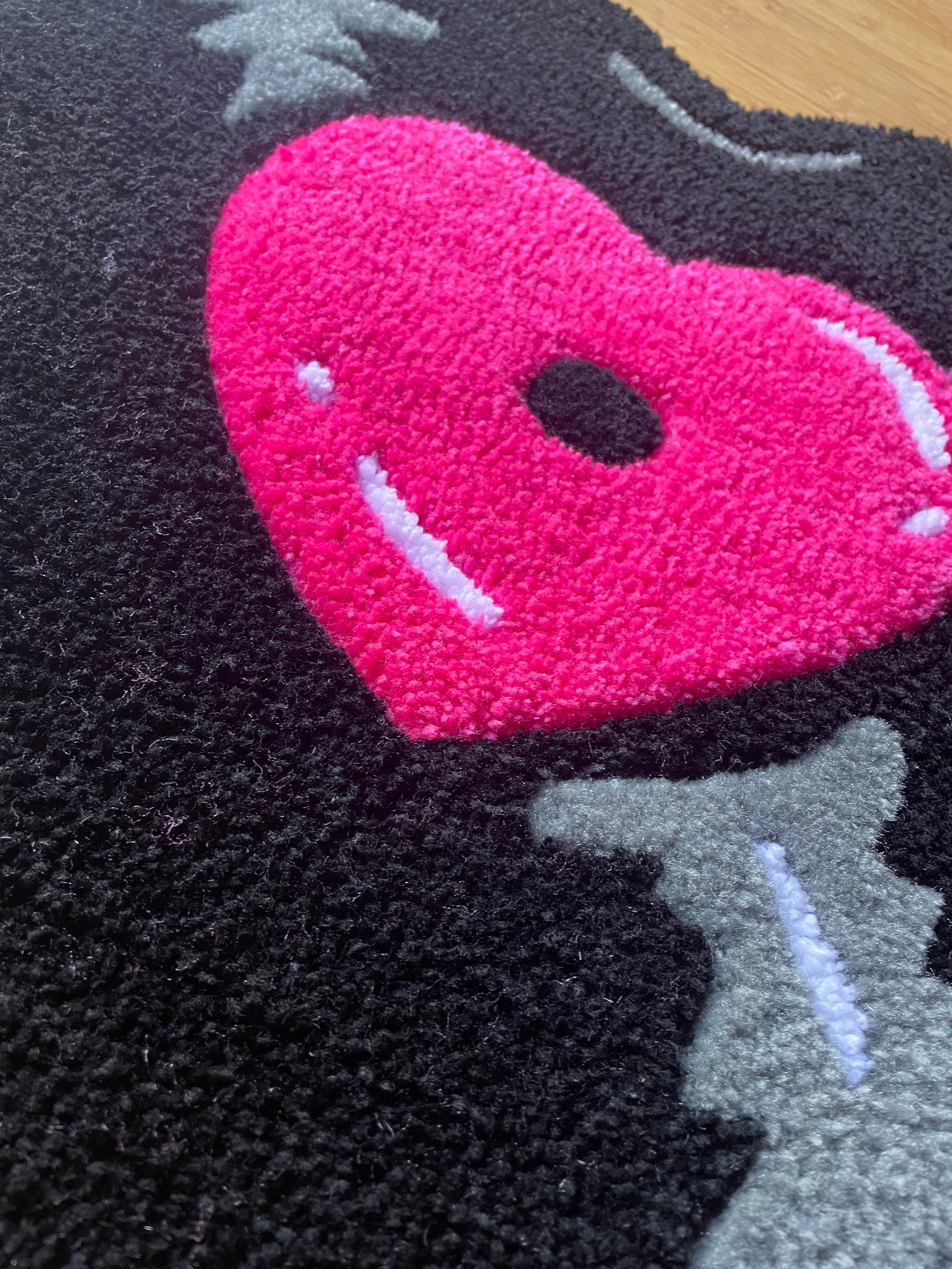 Heart Record Rug - Etsy