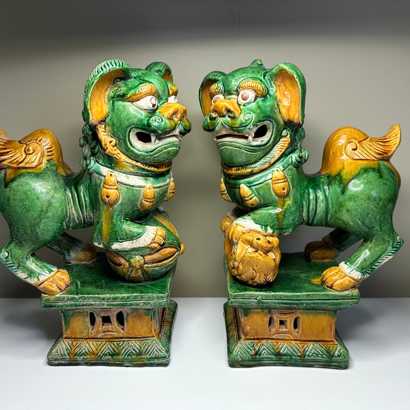 Large Foo Dogs Statue - Etsy
