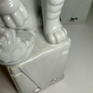 Foo Dogs Massive 18 Inch White Foo Dogs Stunning White Shishi Lions - Etsy
