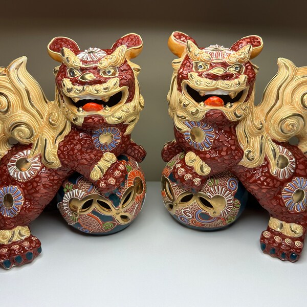 Gold Foo Dogs - Etsy