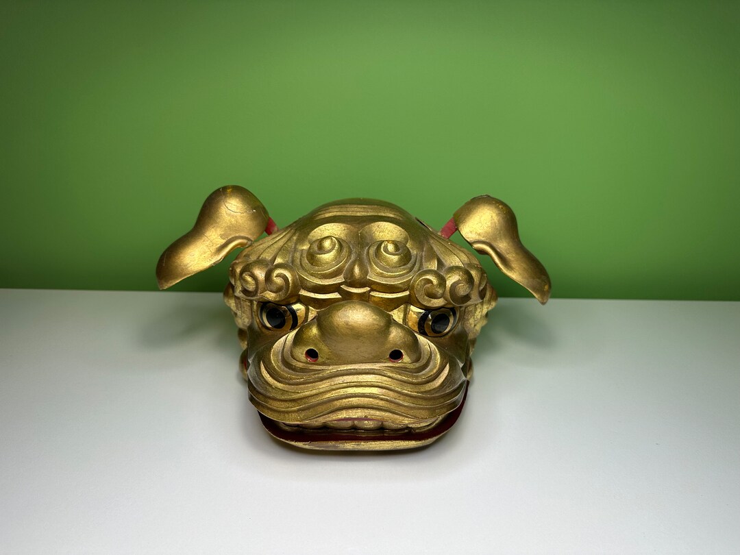 Foo Dog - Shishigashira Japanese Foo Dog Hand Puppet - Shishimai Mask ...