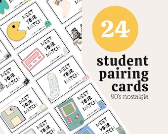 Student Partner Cards - Etsy