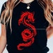 Dragon Shirt Dragon T-shirt Red Dragon Shirt Tattoo Art Streetwear ...