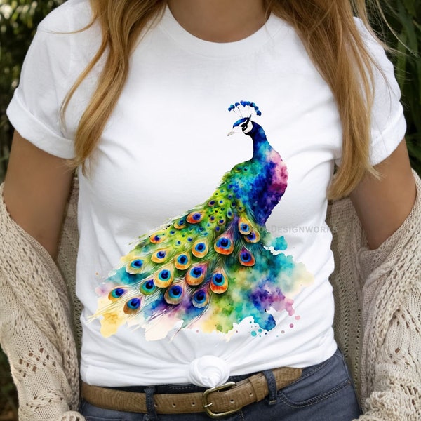 Peacock Shirt - Etsy