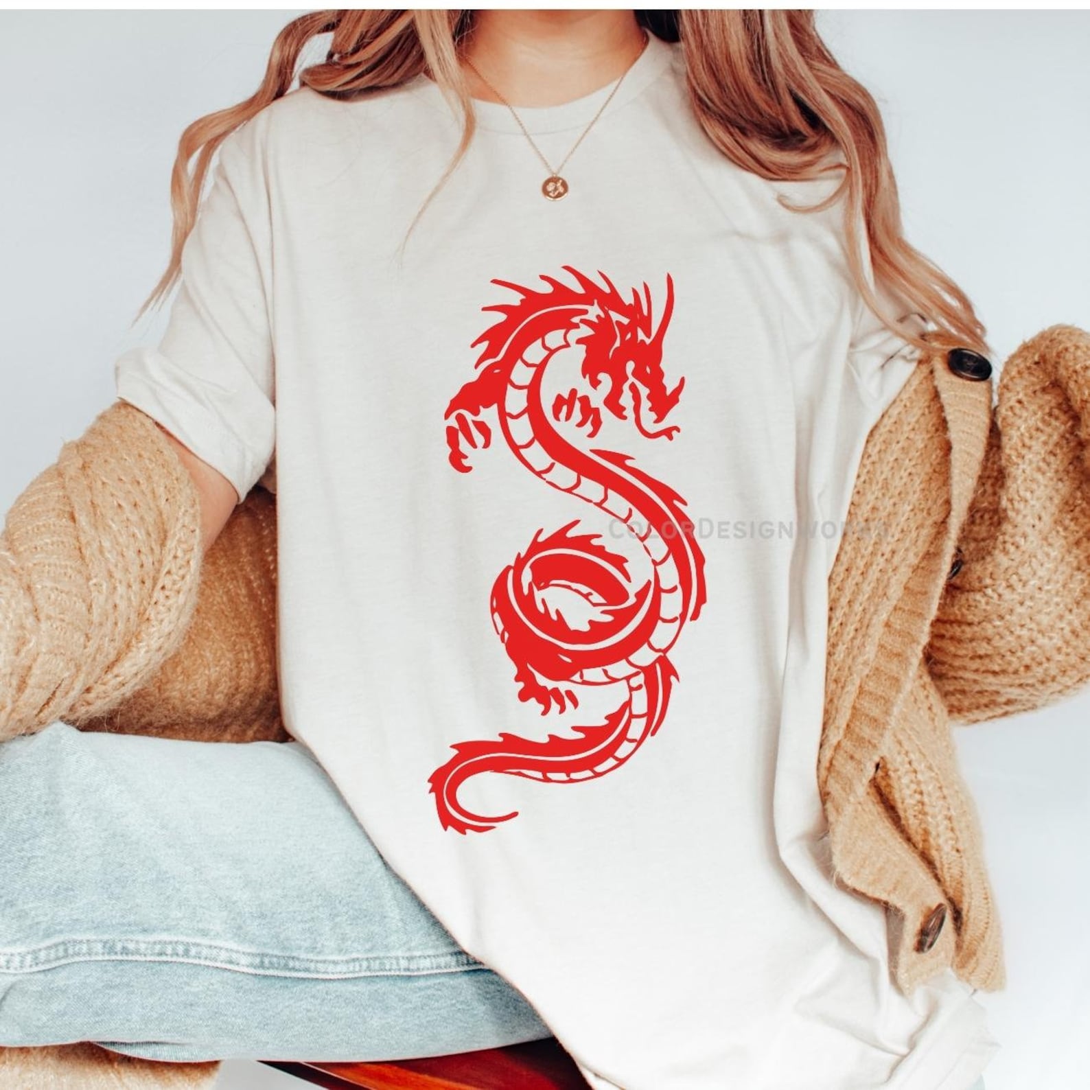 Dragon Shirt Dragon T-shirt Red Dragon Shirt Tattoo Art Streetwear ...