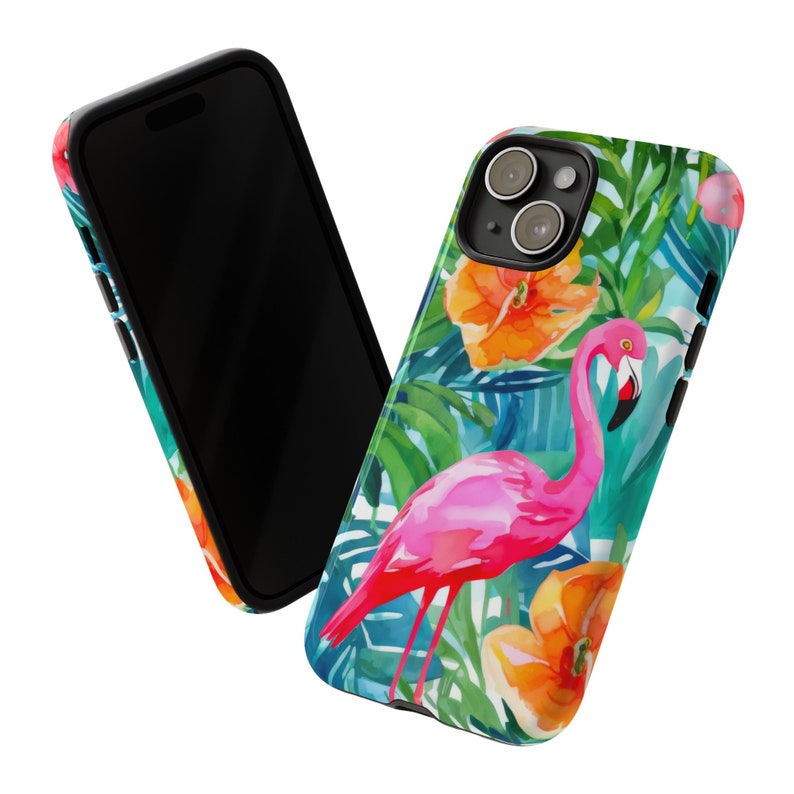 Flamingo Phone Case, Tough Cases, Pink Flamingo Vacation Gifts, iPhone ...