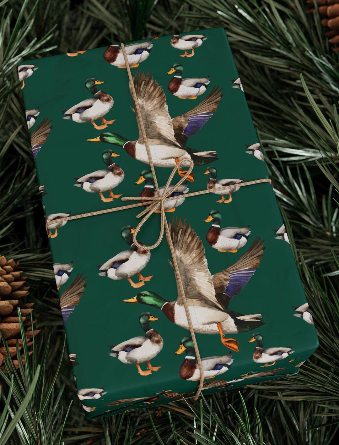 Mallard Duck Gift Wrap, Duck Wrapping Papers, Duck Hunting Gift ...
