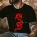 Dragon Shirt Dragon T-shirt Red Dragon Shirt Tattoo Art Streetwear ...
