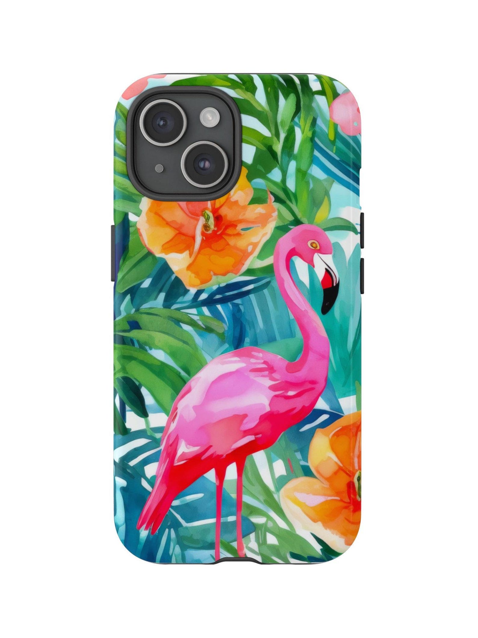 Flamingo Phone Case, Tough Cases, Pink Flamingo Vacation Gifts, iPhone ...