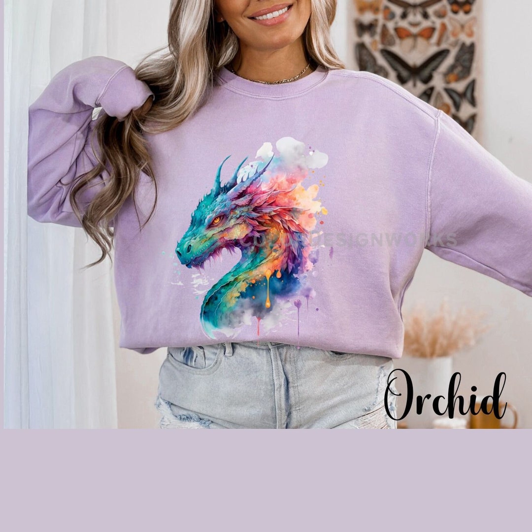 Dragon Sweatshirt, Comfort Colors, Dragon Lover Gift, Mother's Day Gift ...