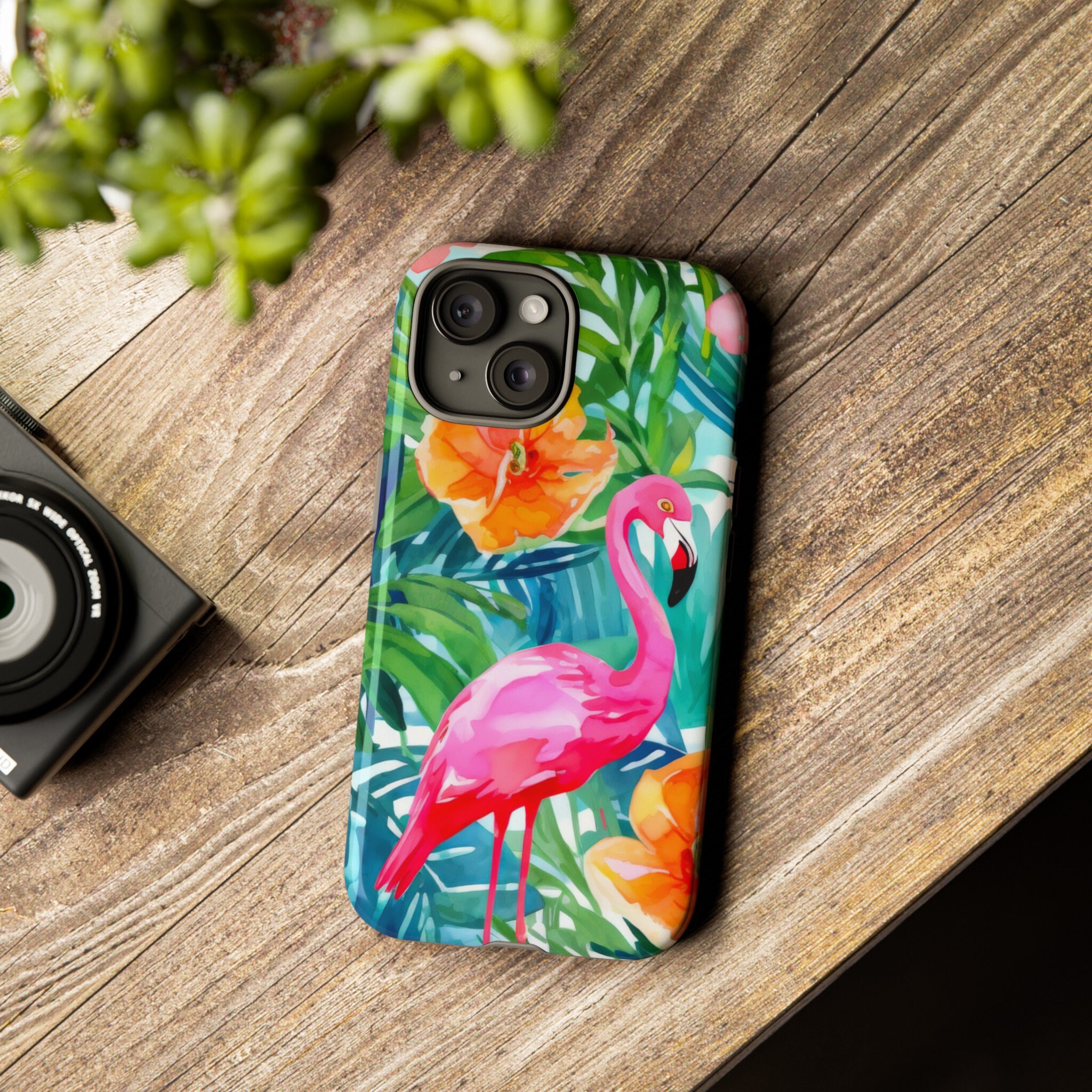 Flamingo Phone Case, Tough Cases, Pink Flamingo Vacation Gifts, iPhone ...