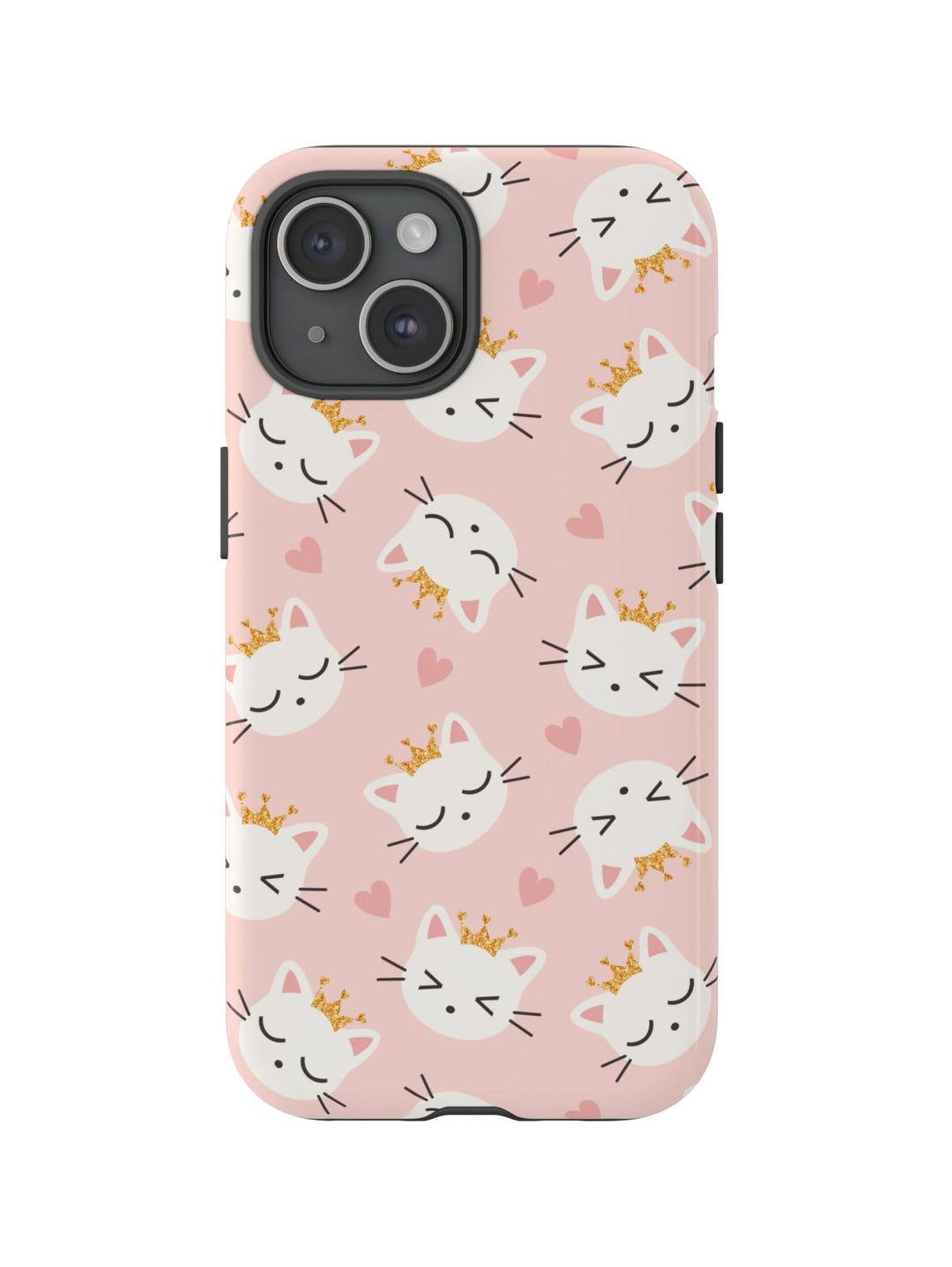 Coque de portable chats roses, coques de portable solides pour iPhone ...