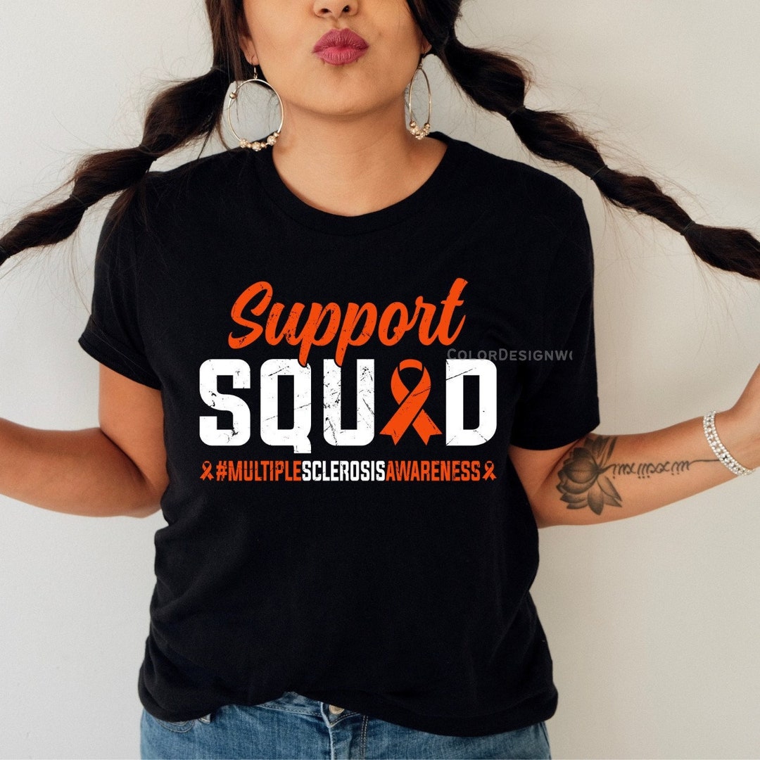 MS Support Squad Shirt, Multiple Sclerosis Awareness Shirt, Unisex MS ...