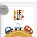 Printable Beep Beep Instant Digital Download. Four Different, Easy to ...