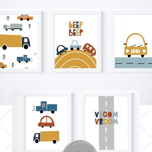 Printable Cars Bundle. These 5 Prints Are Sure to Put a Smile on Your ...