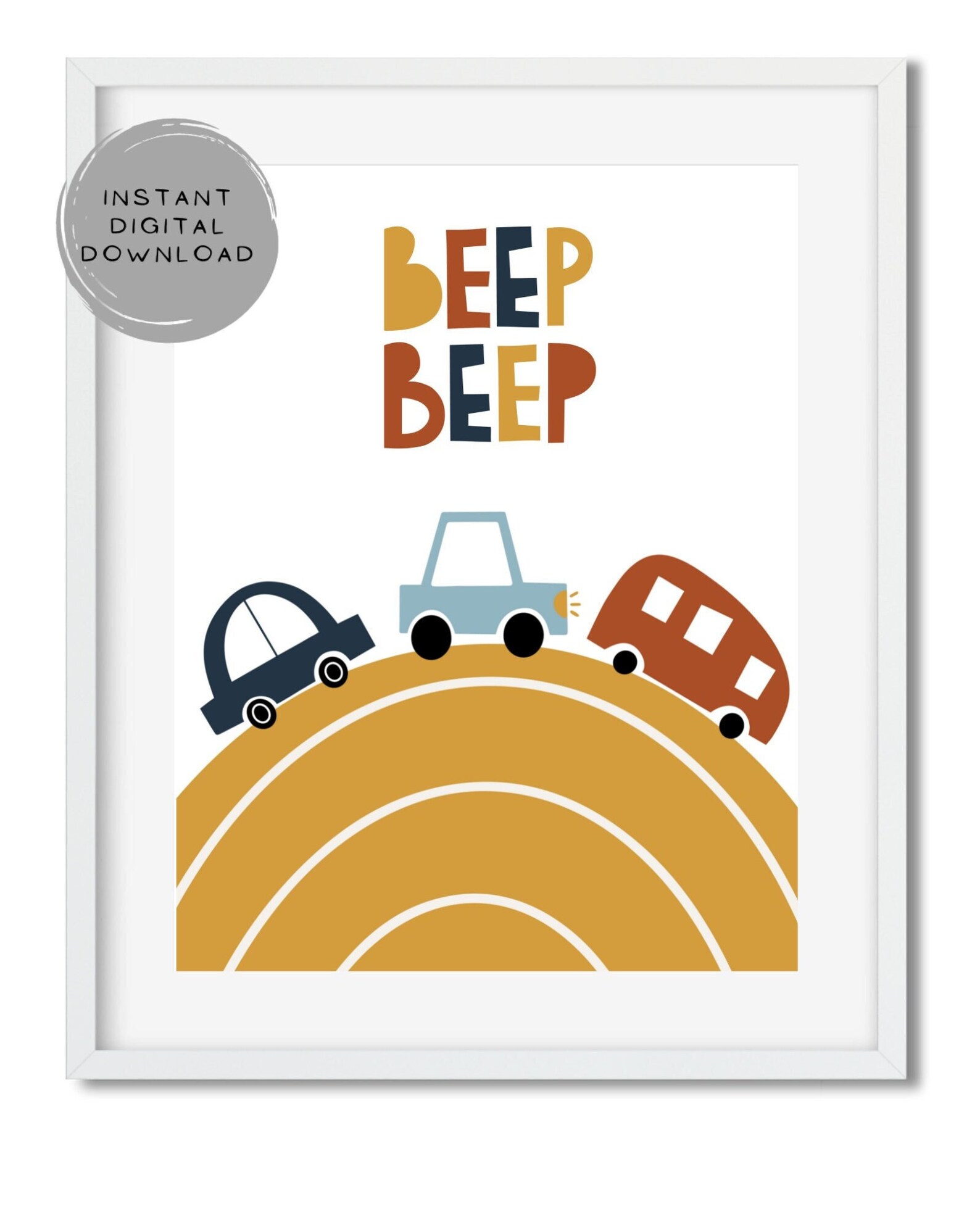 Printable Beep Beep Instant Digital Download. Four Different, Easy to ...