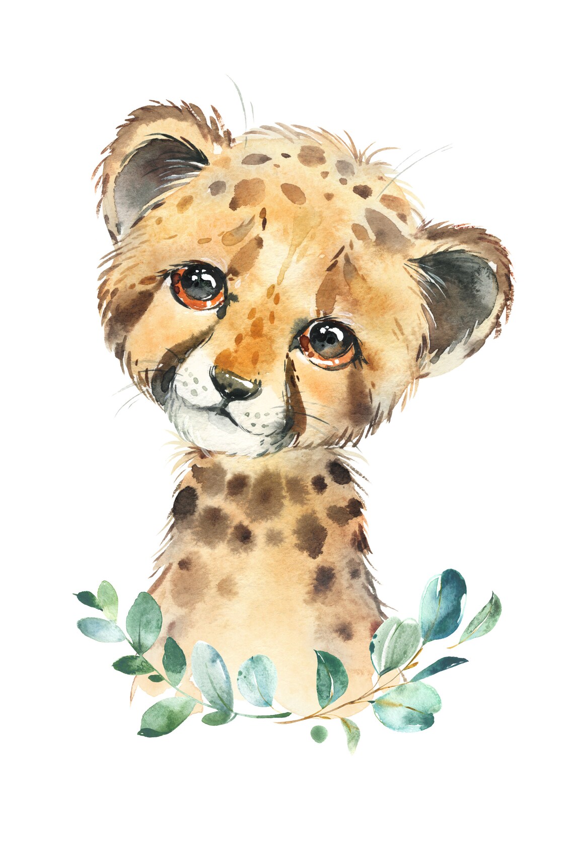 Printable 4 Sizes Included. This Sweet Baby Tiger is Perfect for a ...