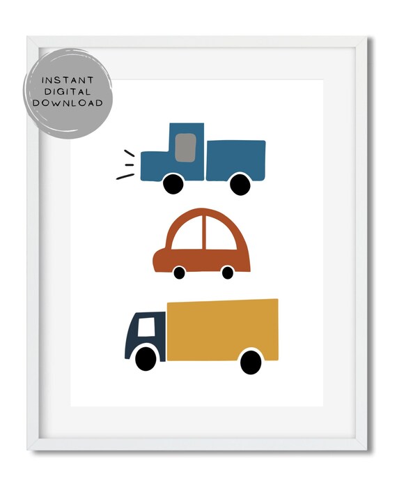 Printable Three Car Stack Instant Digital Download. Four | Etsy