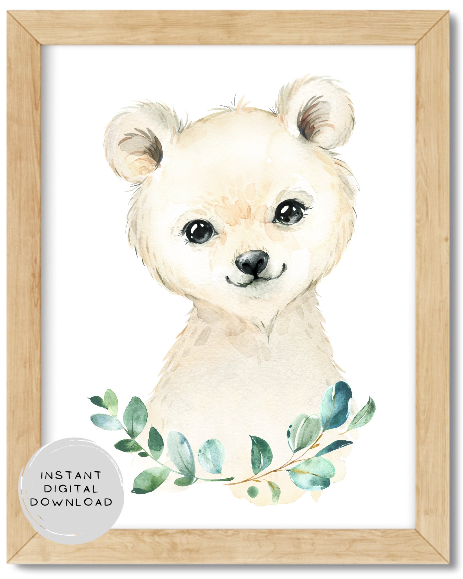 Printable 4 Sizes Included. This Sweet Baby Bear is Perfect for a ...