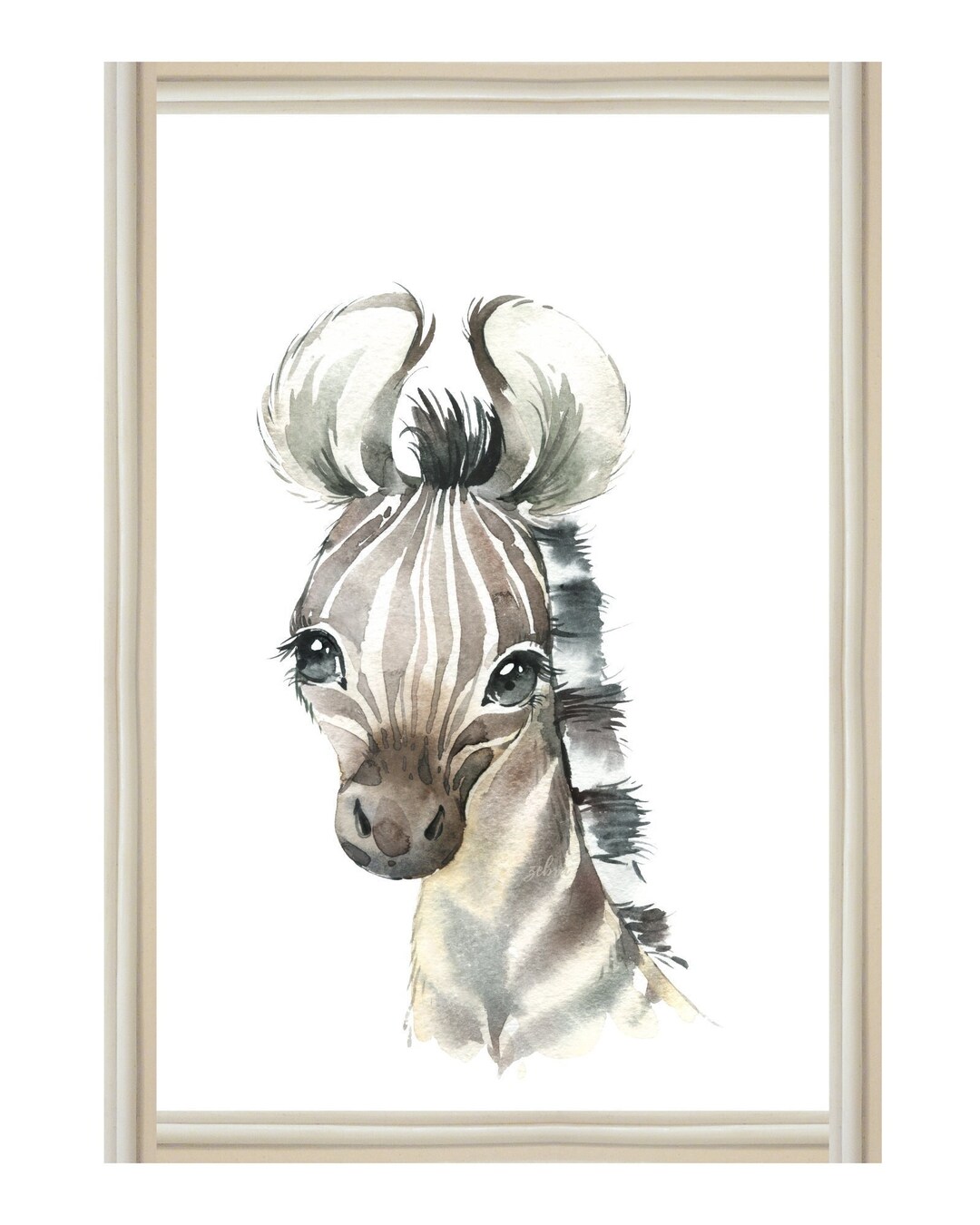 Printable - 4 Sizes Included. This Sweet Baby Zebra is Perfect for a ...