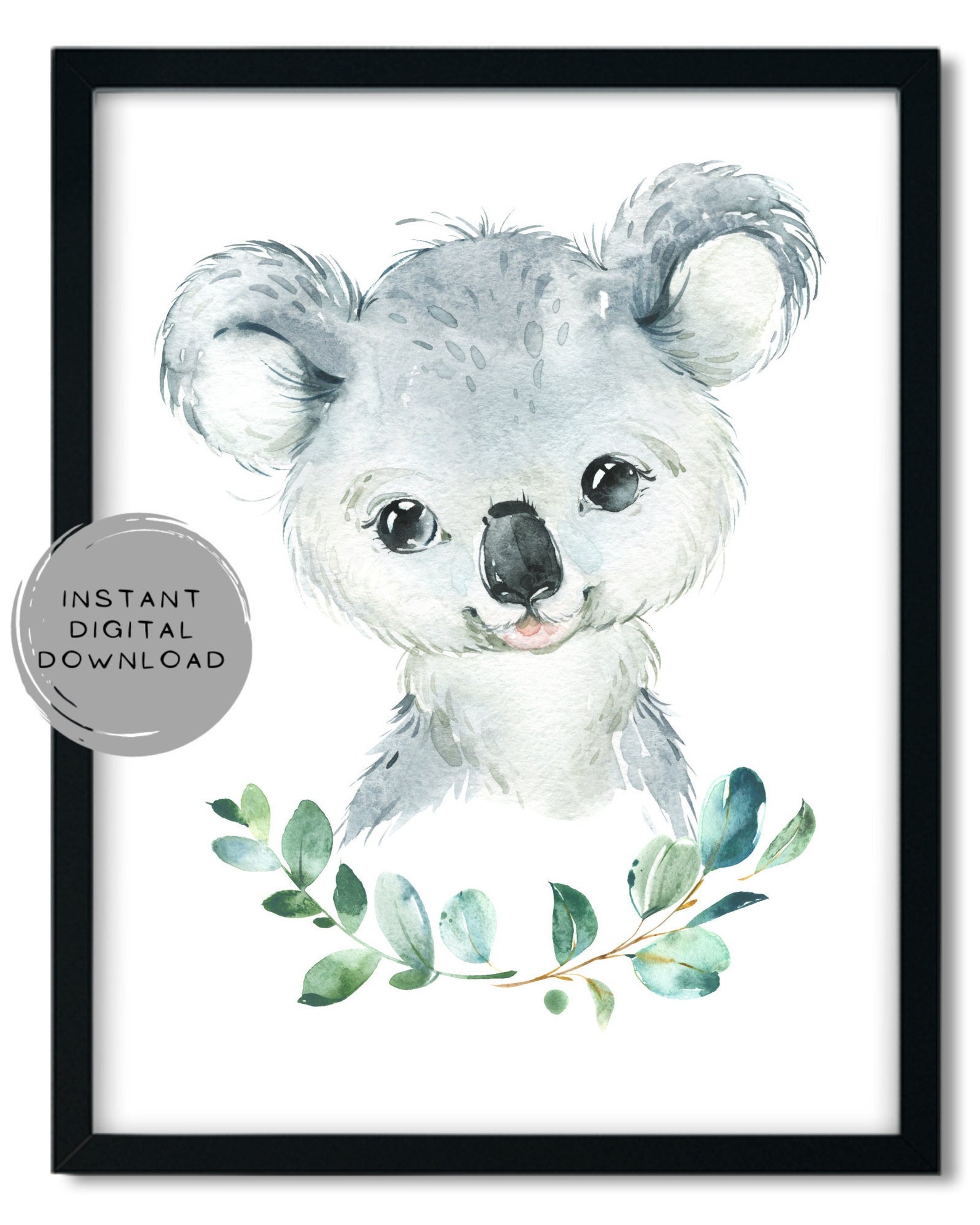 Printable - 4 Sizes Included. This Sweet Baby Koala is Perfect for a ...