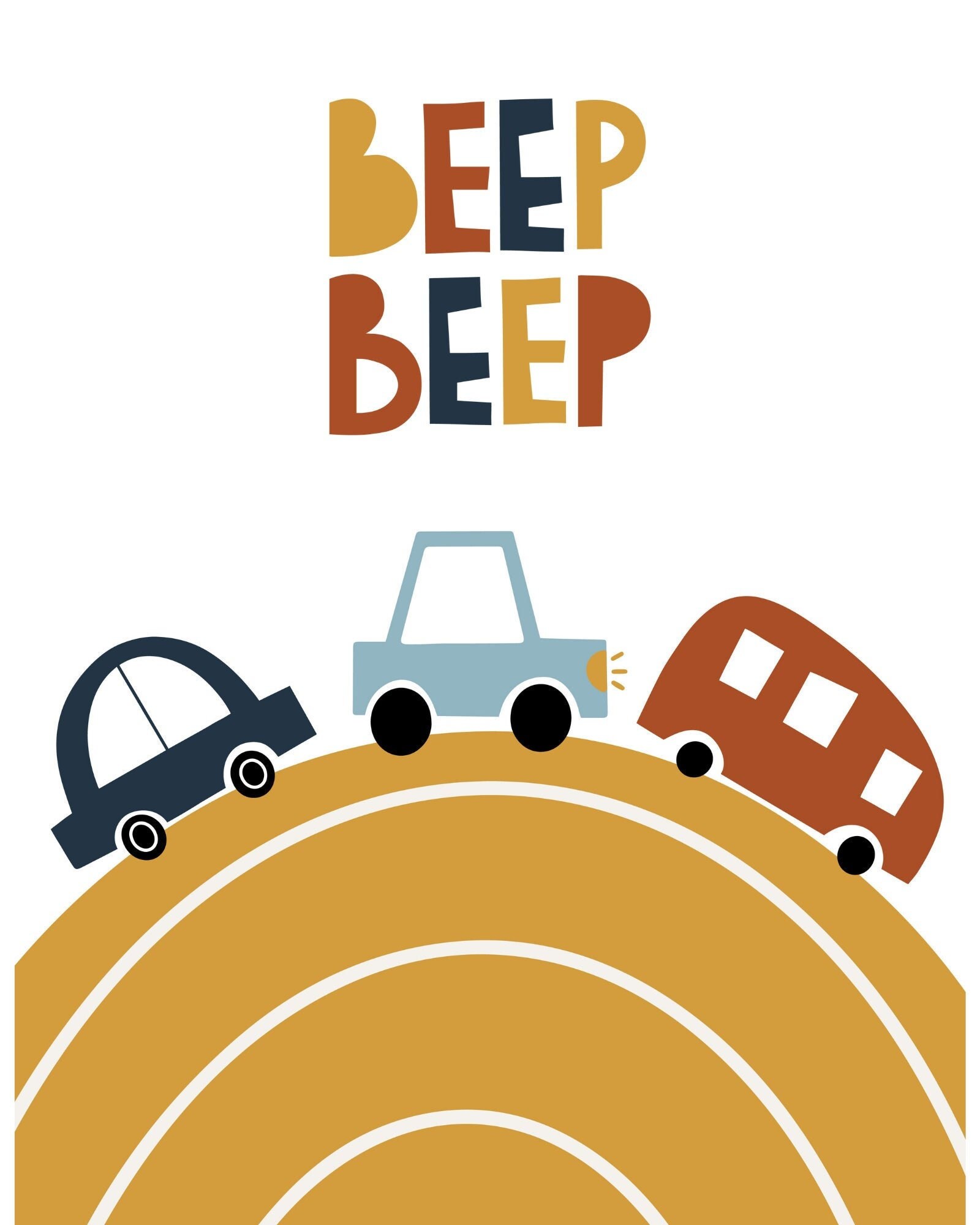 Printable Beep Beep Instant Digital Download. Four Different, Easy to ...