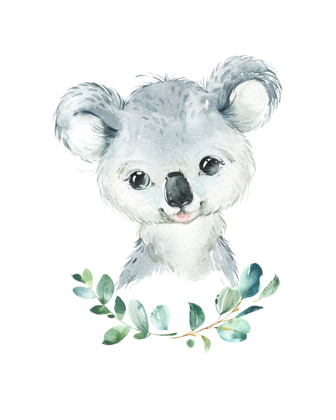 Printable - 4 Sizes Included. This Sweet Baby Koala is Perfect for a ...