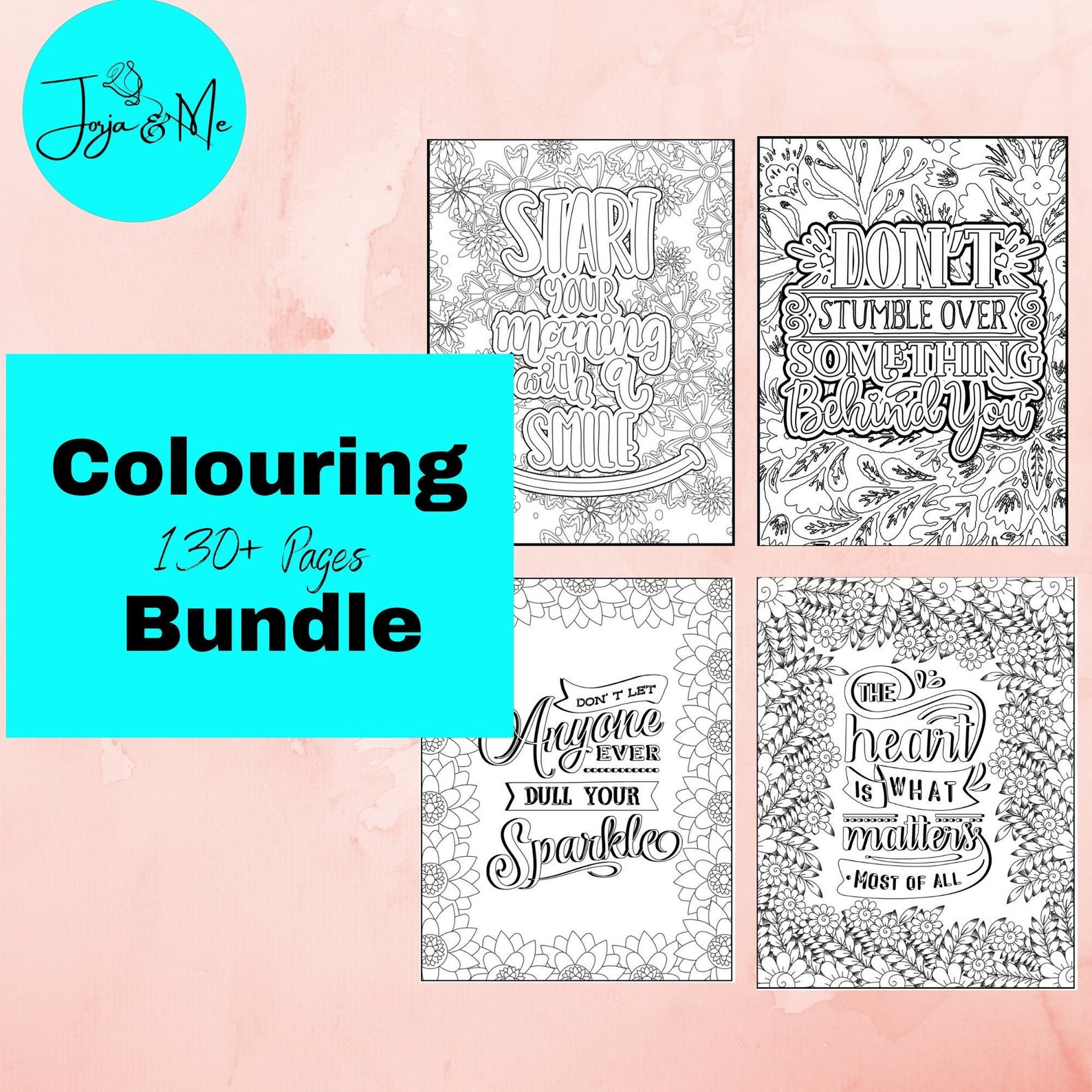 139 Adult Colouring Pages * Self Care Colouring Pages * Motivational ...